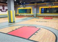 China 5mm Vinyl Basketball Court Flooring Roll 1.8m Width Wear Resistant PVC Sports Floor for sale