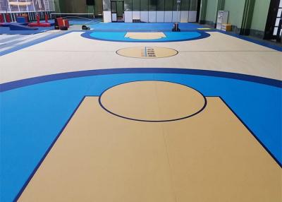 China GB/T 20394 Wear Resistant Vinyl Sports Flooring 5mm for Basketball Court Gym Roll for sale