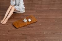 China 1.8mm LVT Wood Vinyl Plank Flooring 6x36 Inch Glue Down Dry Back Embossed for sale