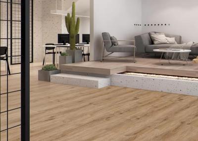 China 2.0mm PVC Vinyl Plank Flooring 8x48in Waterproof Slip Resistant Commercial Tile for sale