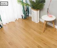 China Commercial PVC Tile Floor Oak Wood Design Thickness 1.5mm Width 152.4mm for sale