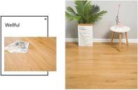 China Commercial PVC Tile Floor Oak Wood Design Thickness 1.5mm Width 152.4mm for sale