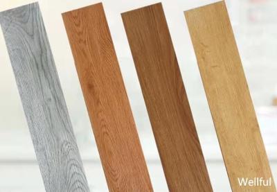 China 1.5mm Waterproof PVC Vinyl Floor Tiles Fire Resistance Glue Down 152.4x914.4mm for sale