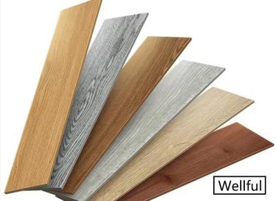 China High Gloss 1.8mm PVC Vinyl Flooring 8x48 Inch Glue Down Black Bottom for sale