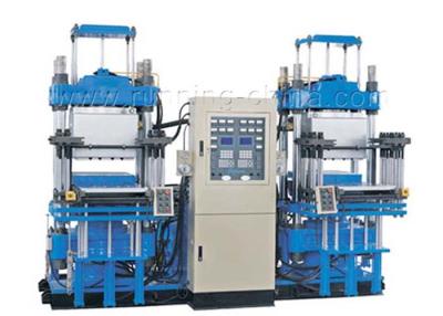 China Two Shafts Rubber Hydraulic Compression Molding Press With Independent Electrical System for sale