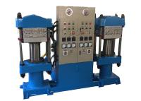 China Double Pump,Silicon Molding Machine, Rubber Plate Molding Press Machine one station two press  to USA for sale