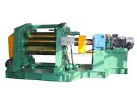 China textile Cloth Canvas Three Roll Calender Machine With PLC Control for sale