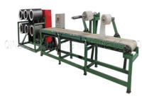China Rubber Sheet Batch Off Cooling Machine With Adjustable Cutting Length for sale