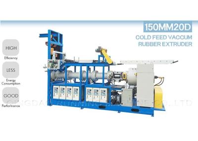 China Single Screw Cold Feed Rubber Extruder Machine 75KW For Electric Cable for sale