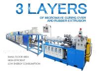 China Microwave Hot Air Vulcanization Curing Tunnel 83KW 380v 50HZ 3200*1200*1620 Mm for sale