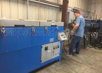 China High Performance Rubber Hose Production Line , Microwave Vulcanizing Press for sale