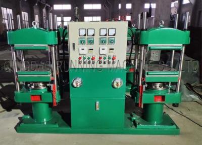 China 2.2kw * 2 Double Working Station Rubber Vulcanizing Molding Press Machine With Relay Automatic Control for sale