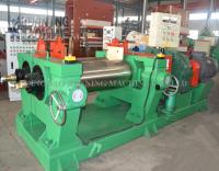 China Driving Motor 55kw Laboratory Two Roll Mill Open Type Rubber Mixing Equipment for sale