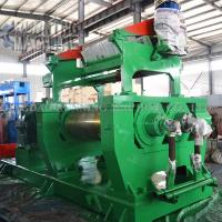 China Driving Motor 55kw Laboratory Two Roll Mill Open Type Rubber Mixing Equipment for sale
