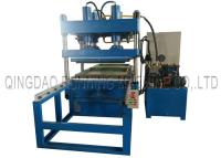China Rubber Tiles Manufacturing Machines With Double Side Mold Sliding System for sale