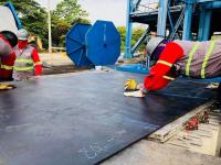 China 380V 1.8MPa Vulcanizing Conveyor Belt Joint Press 800mm Width for sale