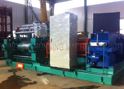 China Open Type 610mm Two Roller Rubber Mixing Mill Machine With Stock Blender for sale