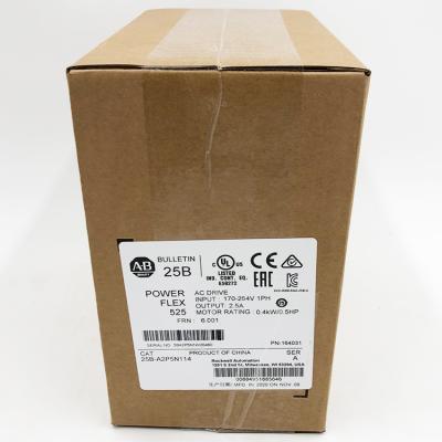China Allen Bradley VFD Inverter 25B-D1P4N104 PowerFlex 525 0.4kW 0.5Hp AC Drive for sale