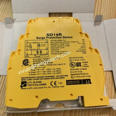 China MTL SD16X ATEX Certified Surge Protector with 20kA Surge Current and DIN-Rail Mounted Design for Industrial Signal Protection for sale