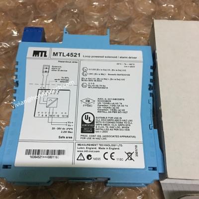 China MTL4521 Eaton Crouse-Hinds series MTL4500 solenoid/alarm driver 1 channel Digital output 20-35 Vdc 1.4W at 24V dissipation 90mA at 24V current consumption LED indication for sale