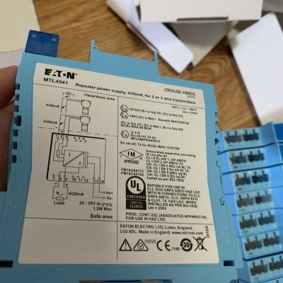 China Eaton MTL4541A Intrinsic Safety Barrier with HART Communication and 4-20mA Signal for Zone 0 Hazardous Areas for sale