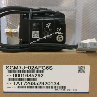 China Yaskawa SGM7J-02AFC6S Sigma-7 200W Servo Motor | 24-bit Encoder 3000 rpm AC200V for sale
