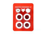 China Aluminium Radiator Mounting Kit 3/4'' 7 Elements For Radiator Installation for sale