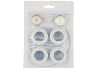 China 7 Pcs Radiator Fittings / Radiator Accessories Kit Color 9010 9016 White Paint for sale