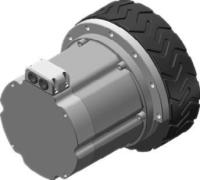 China Vertical Installation 14kg 176mm Integrated Drive Wheel for Logistics AGV for sale