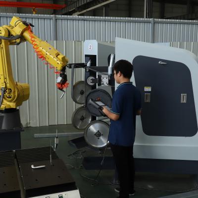 China Fully Automatic Grinding and Polishing Robot, Integrated Robotic Deburring System for Metal Parts Processing for sale