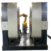 China Manipulator Automatic Bathroom Accessories Grinding Robot Stainless Steel Polishing Machine For Brass Pipe Fittings for sale