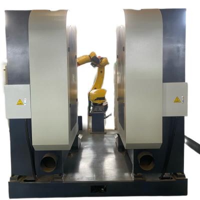 China Manipulator Automatic Bathroom Accessories Grinding Robot Stainless Steel Polishing Machine For Brass Pipe Fittings for sale