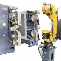 China Fully Automatic Metal Parts Grinding Robot Aluminium Alloy Door Handle Polishing Machine Brass Faucet Finishing Equipment for sale