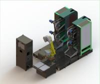 China Highly Efficient Grinding Machine With FANUC Robot Cell Improved Productivity for sale