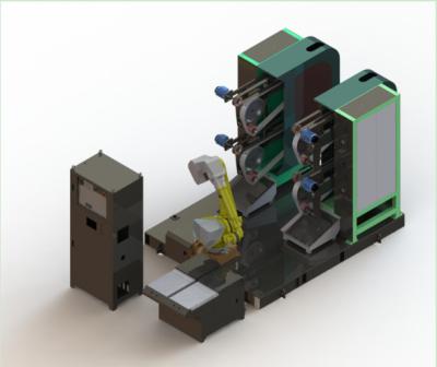 China Highly Efficient Grinding Machine With FANUC Robot Cell Improved Productivity for sale