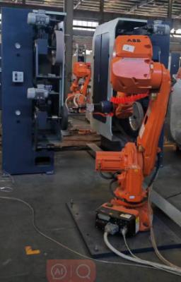 China 4000mm Sand Belt Robotic Polishing Machine 13KW With Arm Strength 25KG for sale
