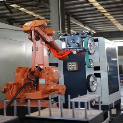 China Robotic Grinding and Polishing Cell for Metal Castings Automatic Deburring and Surface Finishing System for sale