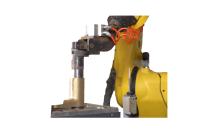 China Low Noise Design High Precision Polishing Robot For Automotive Wheel Hub Hardware Casting Automation Deburring Grinder for sale