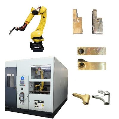 China Automotive Components Grinding Robot Deburring Polishing Mechanical Equipment For Motor Castings End Caps for sale