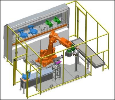 China ABB Robotic Metal Deburring Grinding Polishing Machine for sale
