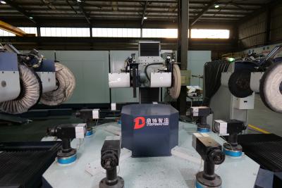 China 6 Axis Multi Station Polishing Machine Automatic Multi Wheel Belt Polisher System Aluminum Alloy Door Handle Buffing Equipment for sale