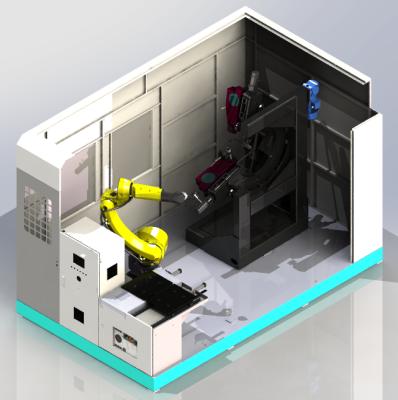 China Automatic Zinc Alloy Grinding Robot Stainless Steel Bent Pipes Parts Polishing Machine System For Precision Metal Surface Finishing for sale