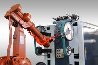 China Fully Automatic 6 Axis Polishing Robot Carbon Brass Sanitary Fittings Grinding Machine With Metal Workpieces for sale