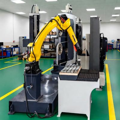 China Automatic Digital Control Grinding Robot System Handle Brass Castings Stainless Steel Sink Polishing Machine for sale