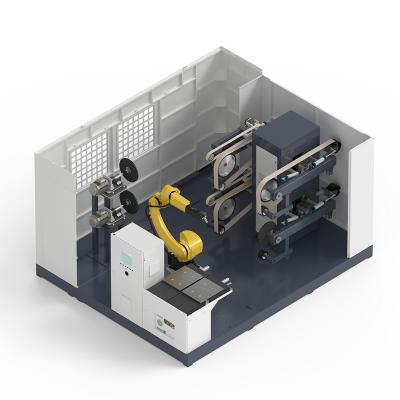 China Fully Automatic Robotic Buffing Machine with NSK Bearings and Delta Servo Motors for Metal Works for sale