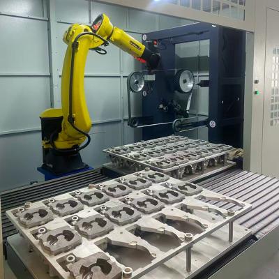 China Automatic 6 Axis Industrial Polishing Robot Arm | Metal Surface Grinding & Deburring Machine for Auto Parts for sale