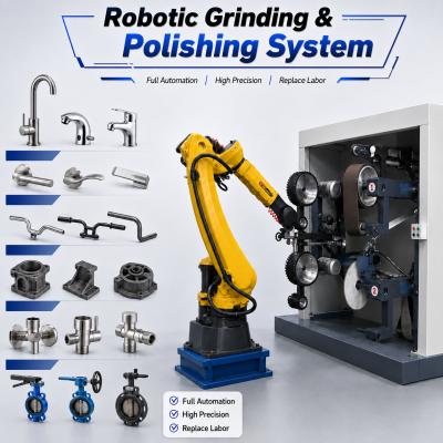 China CNC Robotic Polisher for Aluminum Zinc Alloy Castings and Stainless Steel Parts Surface Grinding Deburring Automation for sale