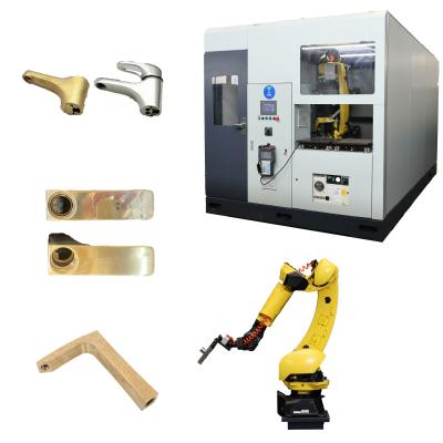 China Automatic Loading Unloading Integrated Robotic Grinding Production Line For High Volume Metal Parts Surface Finishing for sale
