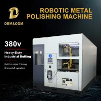 China Dual-Station Robotic Faucet Body Grinding Machine Dual FANUC For Brass Stainless Steel Pre-Plating Surface Preparation for sale