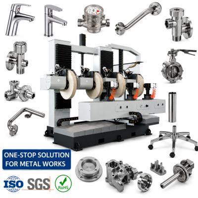 China Aluminum Die Casting Surface Treatment Robot Cell Automated Grinding Deburring and Polishing System for sale
